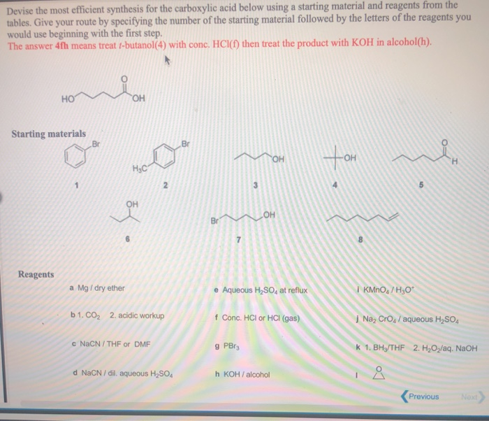 Solved Devise the most efficient synthesis for the | Chegg.com