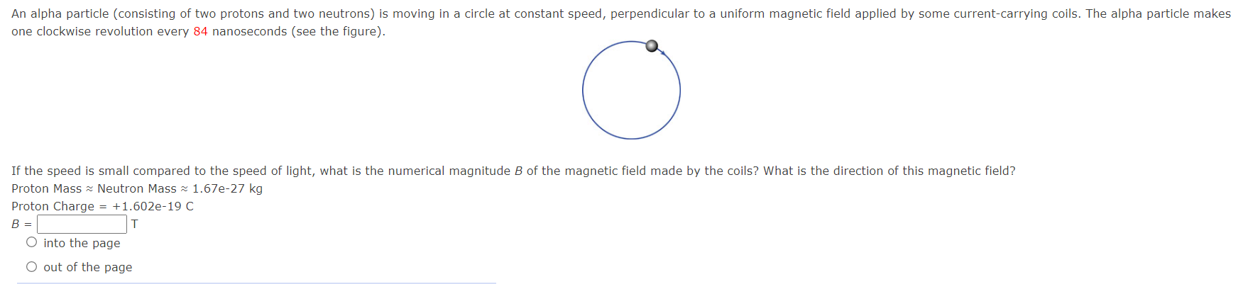Solved An alpha particle (consisting of two protons and two | Chegg.com