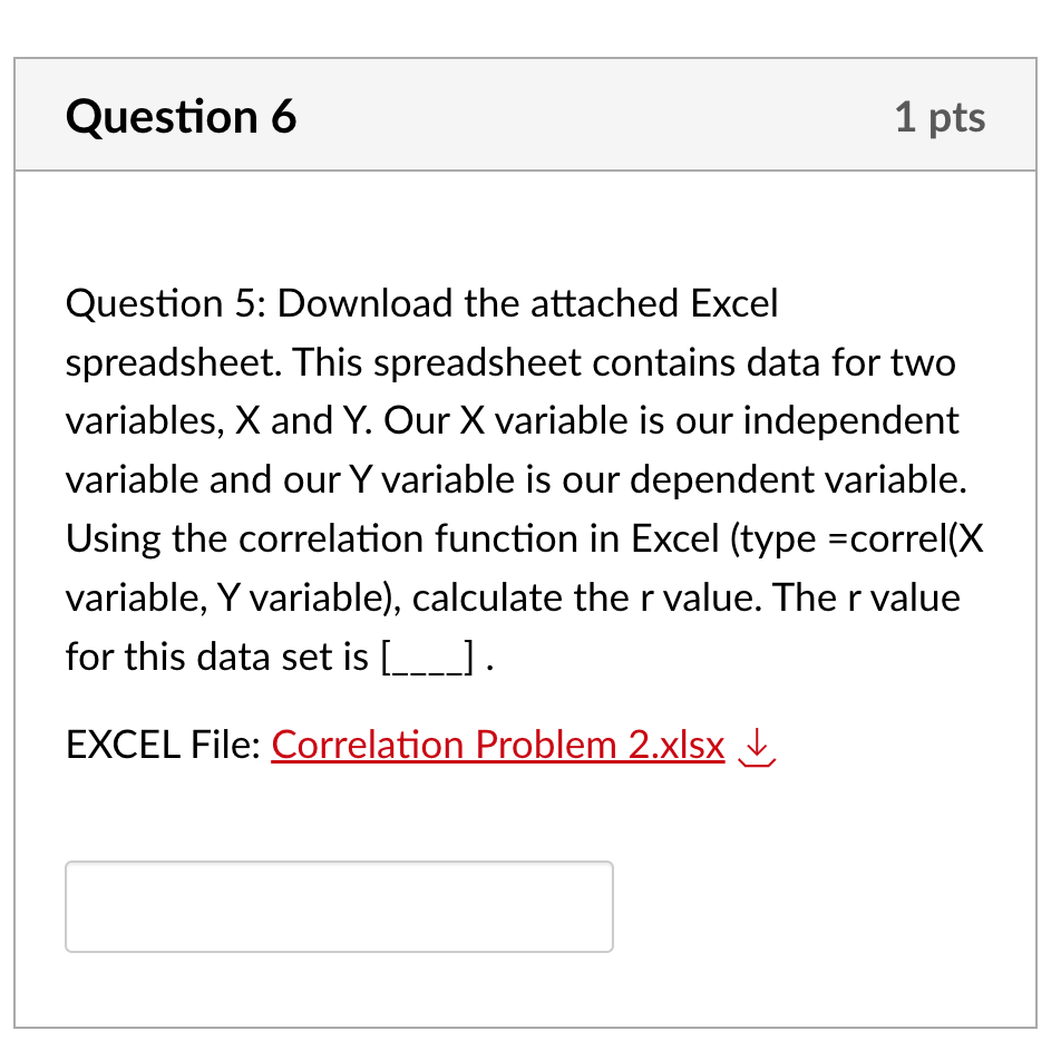 Solved Question 5: Download the attached Excel spreadsheet. | Chegg.com