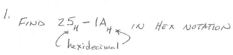 Solved l Find 25-14 IN HEX NOTATION Chexidecimal | Chegg.com