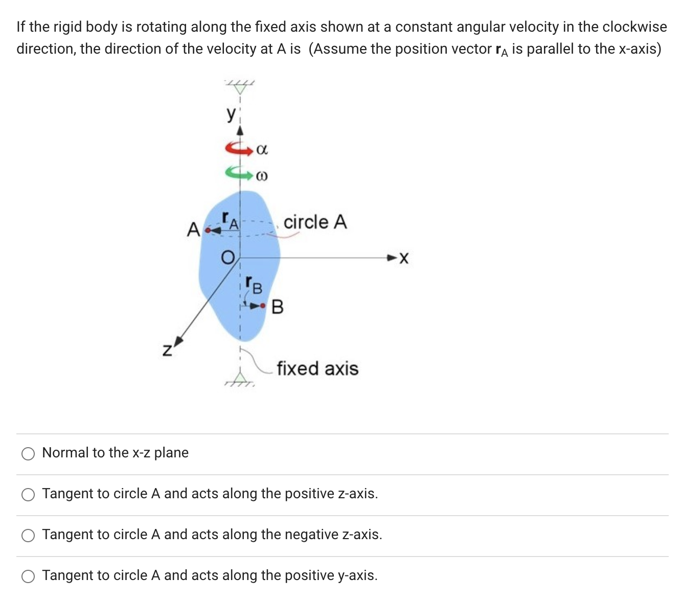 Solved If the rigid body is rotating along the fixed axis | Chegg.com