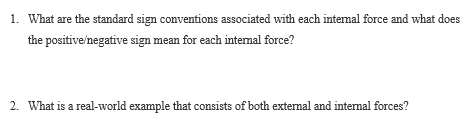 Solved 1. What are the standard sign conventions associated | Chegg.com