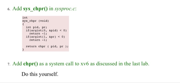 Solved 2. XV6 Process Priority Adding Process Priority In | Chegg.com