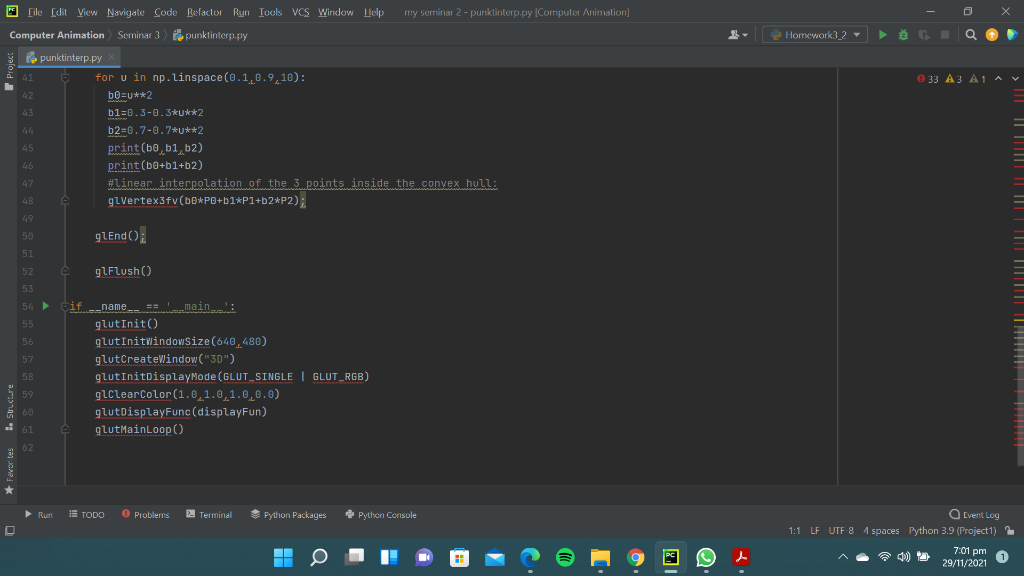 Understand how punktinterp.py works Draw a road with | Chegg.com