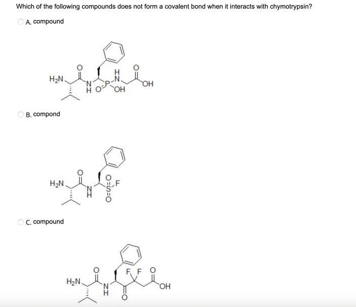 Solved Which of the following compounds does not form a | Chegg.com