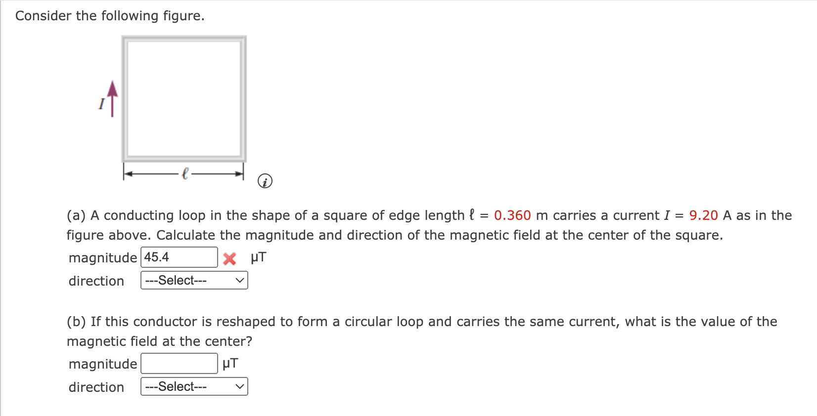 Solved Consider the following figure. (a) A conducting loop | Chegg.com