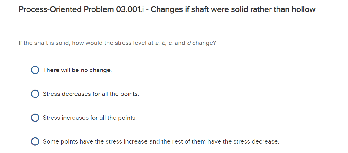 Solved Process-Oriented Problem 03.001- Stress analysis | Chegg.com