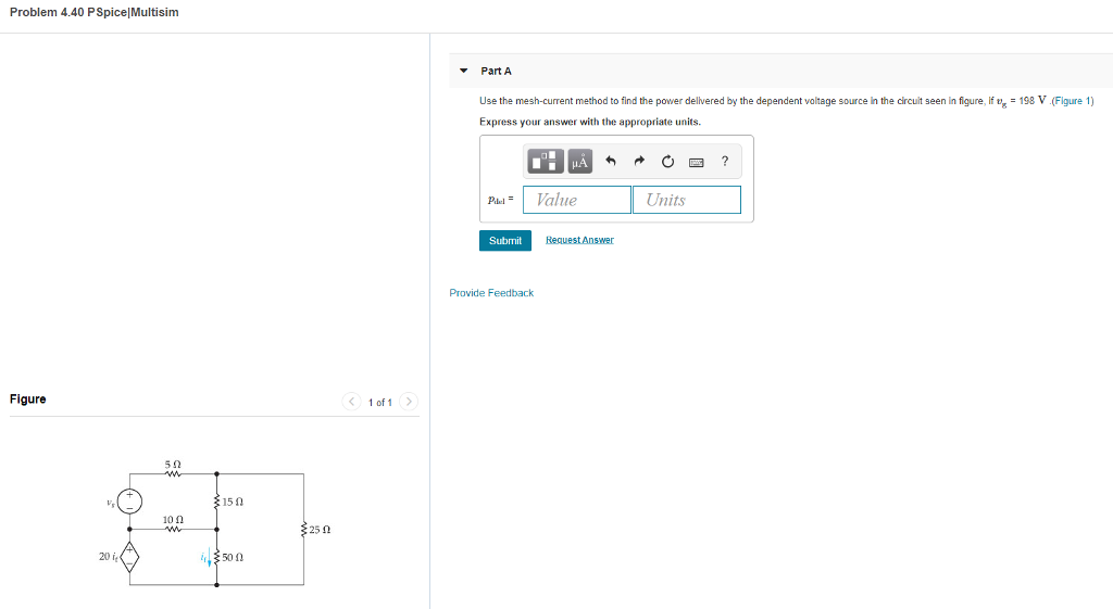 Solved Problem 4.40 PSpice Multisim Part A Use the | Chegg.com