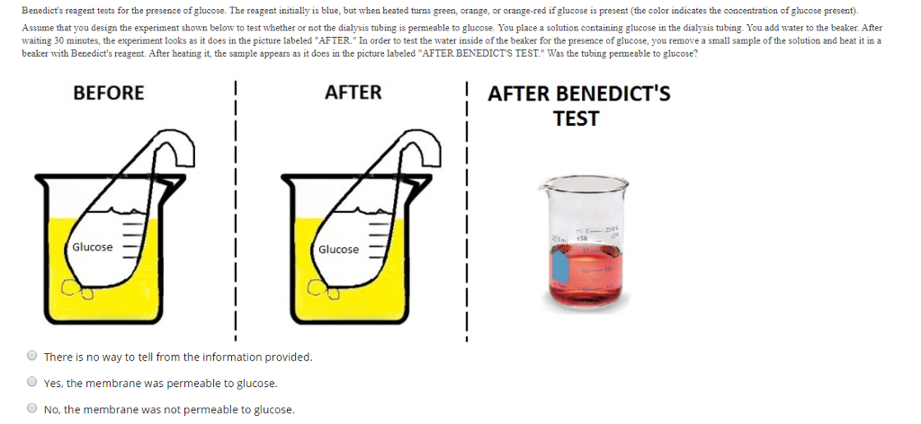 Solved Benedicts reagent tests for the presence of glucose. | Chegg.com