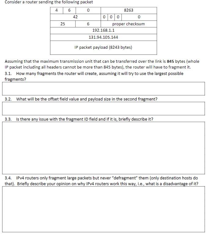 Solved Assuming that the maximum transmission unit that can | Chegg.com