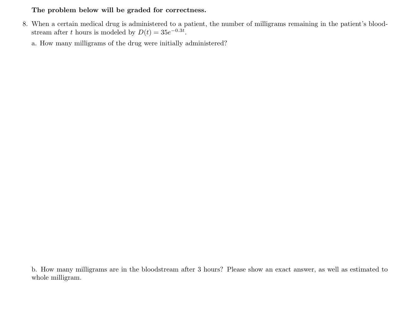 Solved The problem below will be graded for correctness. 8. | Chegg.com