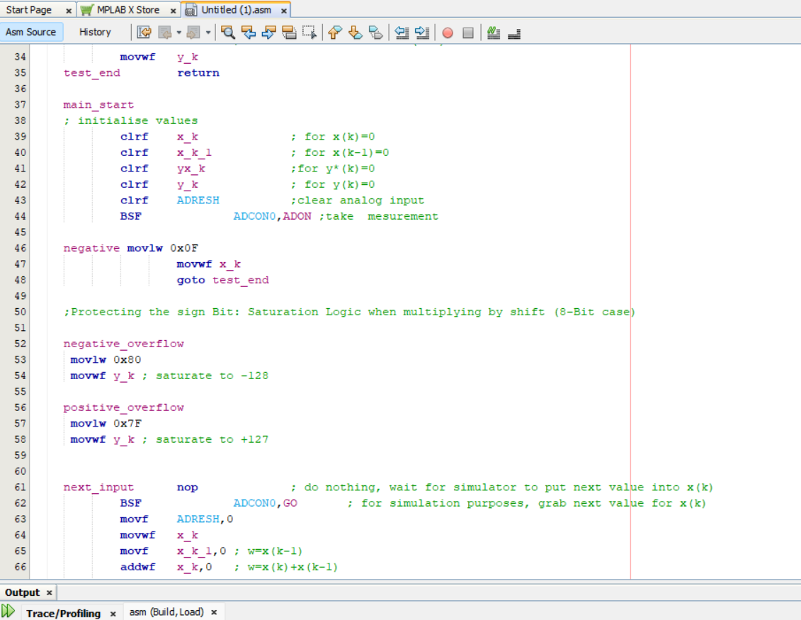 Solved I'm getting errors in simulating my code on MPLabx. | Chegg.com