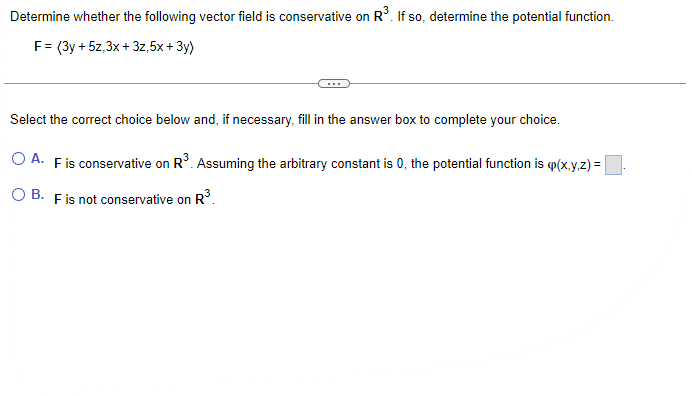 Solved Determine whether the following vector field is | Chegg.com Solved Determine whether the following vector field is | Chegg.com