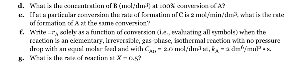 Solved P4−4B Stoichiometry. The elementary gas phase | Chegg.com