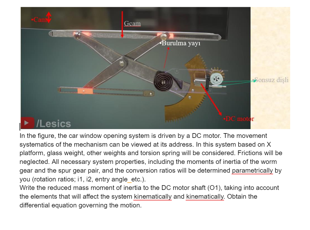 Solved In the figure, the car window opening system is | Chegg.com