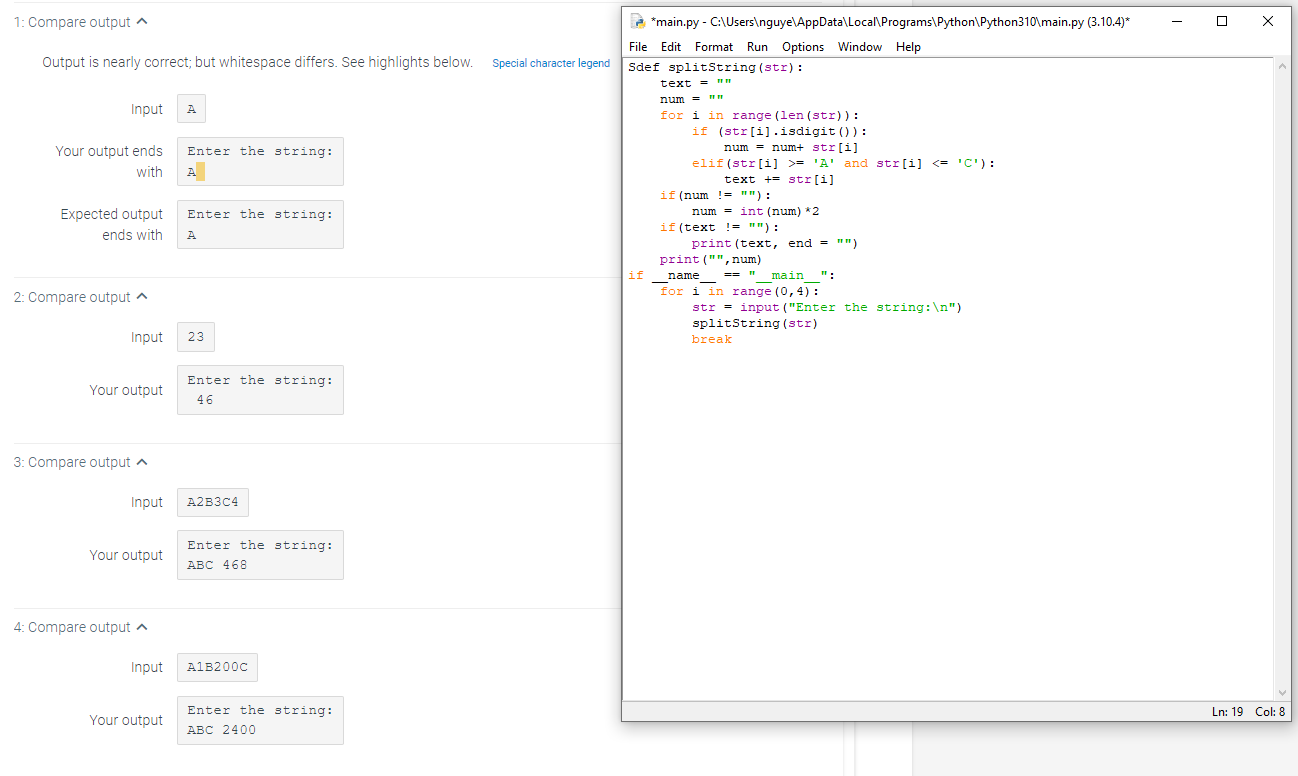 Solved if you are given the string 'A1B2', you should build | Chegg.com