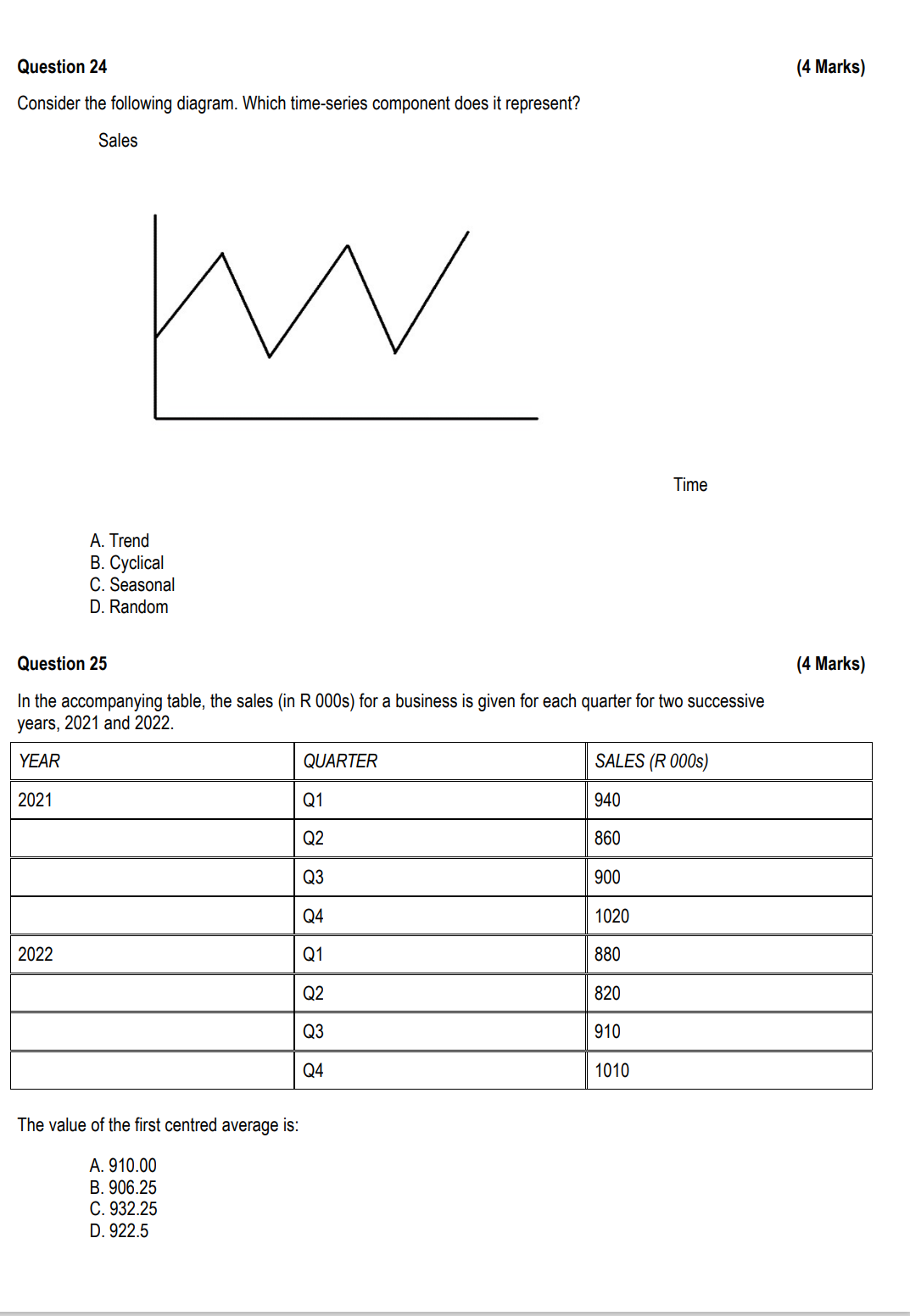 Solved Question 24 (4 Consider the following diagram. Which | Chegg.com