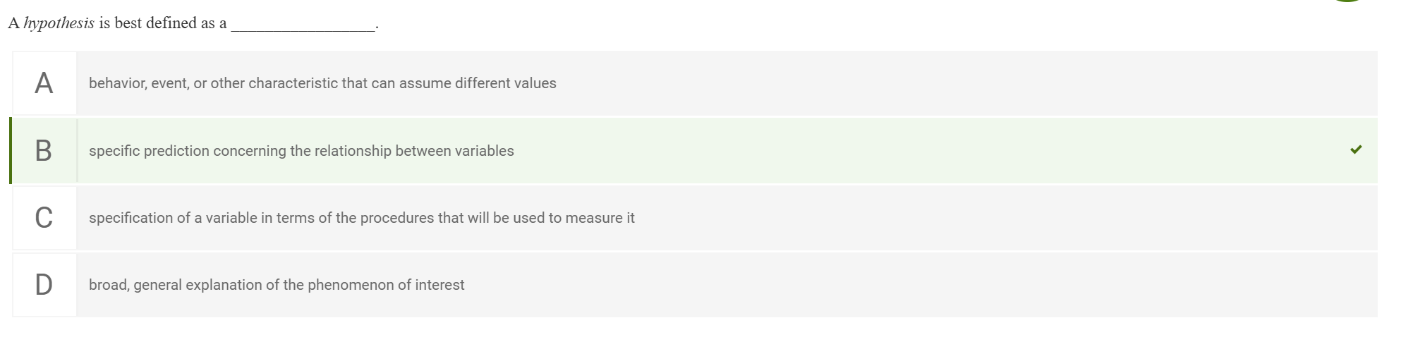 Solved A hypothesis is best defined as aA behavior, event, | Chegg.com