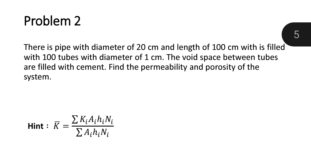 Solved There is pipe with diameter of 20 cm and length of | Chegg.com