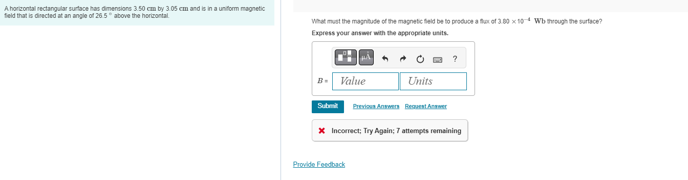 Solved A horizontal rectangular surface has dimensions 3.50 | Chegg.com