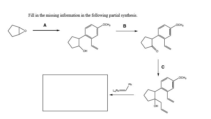 Solved Fill in the missing information in the following | Chegg.com