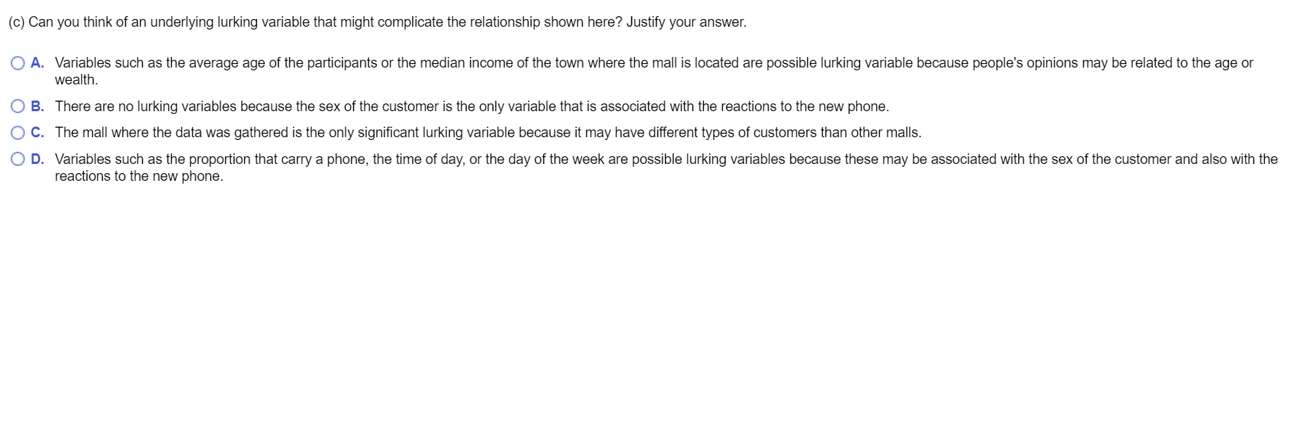 Solved To gauge the reactions of possible customers, the | Chegg.com