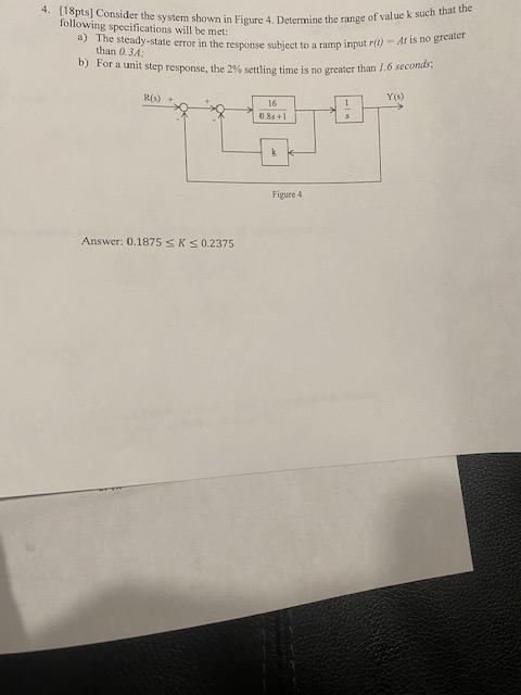 Solved following specifications will be met: 4. (18pts] | Chegg.com