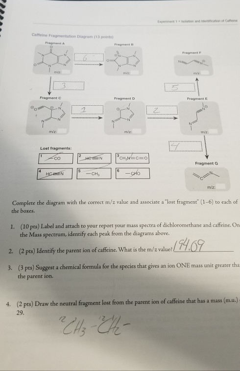 Solved Please answer question 3 "Suggest a chemical formula | Chegg.com