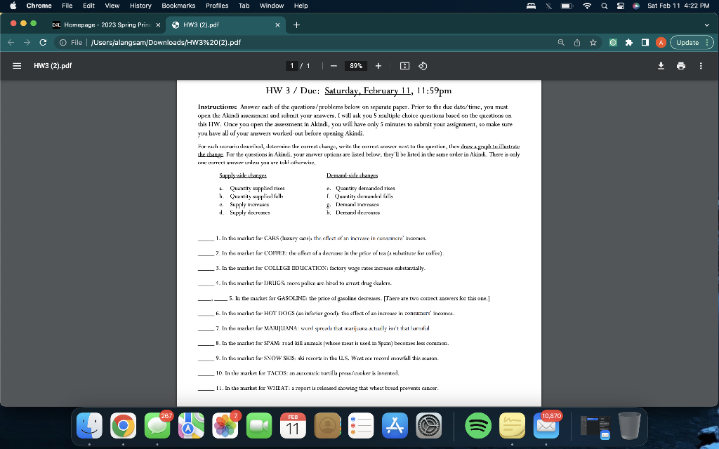 Instructions: Answer each of the questions/ problems | Chegg.com