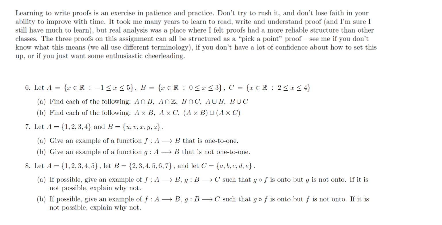 Solved Learning to write proofs is an exercise in patience | Chegg.com