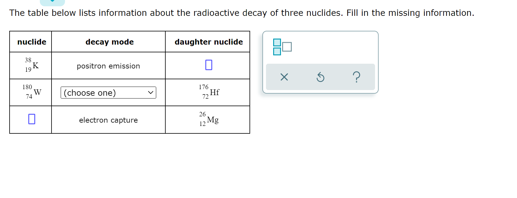 Solved The table below lists information about the | Chegg.com