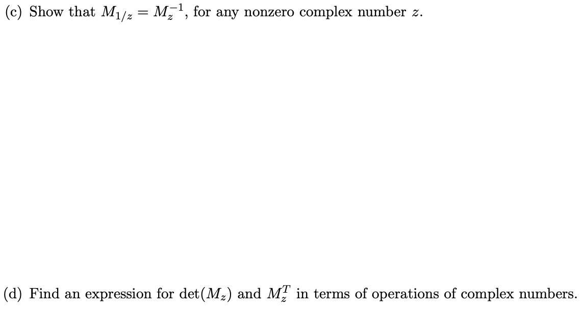 Solved 5) (10 marks) Complex numbers have a representation | Chegg.com