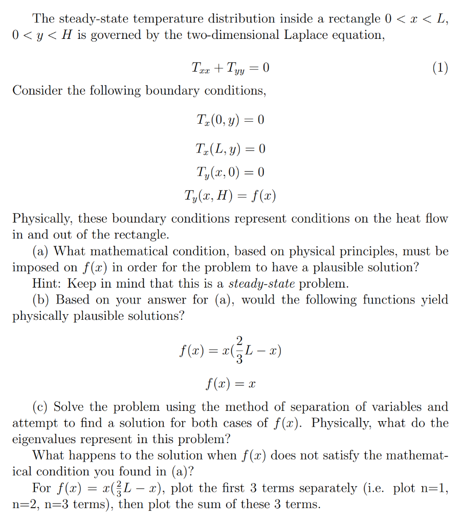 Solved The steady-state temperature distribution inside a | Chegg.com