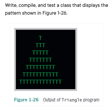 Solved Write, compile, and test a class that displays the | Chegg.com