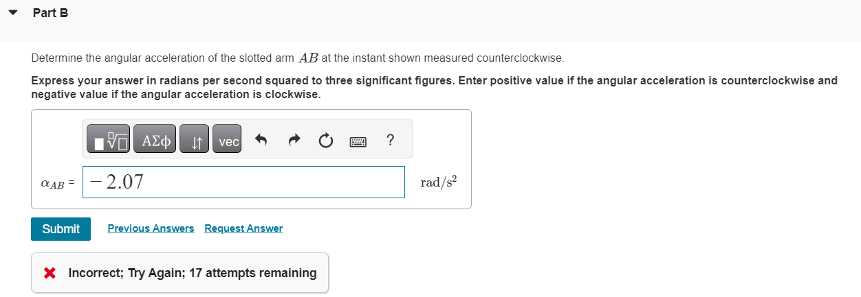 Solved The slider block C is fixed to the disk that has a | Chegg.com