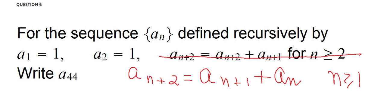 Solved For The Sequence An Defined Recursively By 