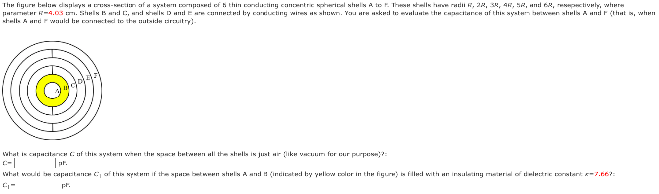 Solved shells A and F would be connected to the outside | Chegg.com