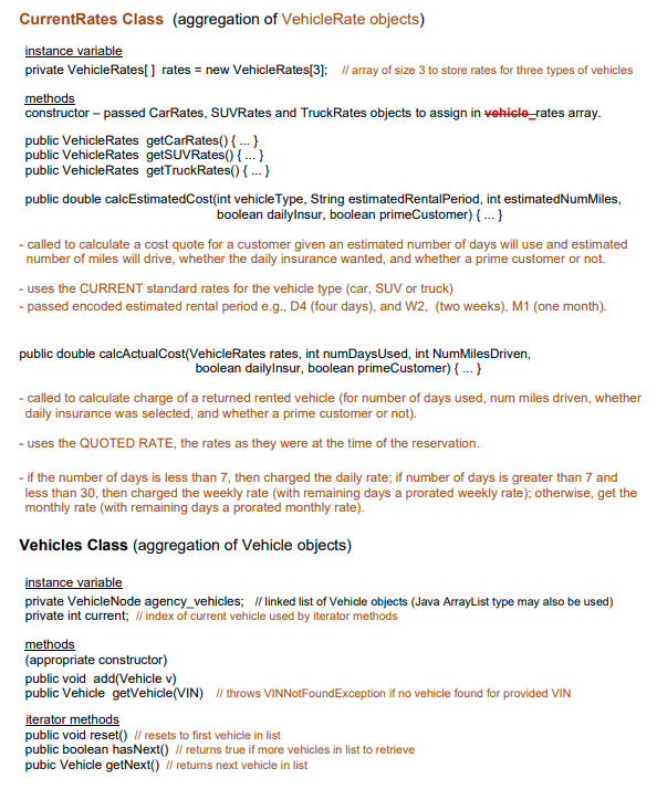 Solved Abstract Vehicle Class instance variables private | Chegg.com