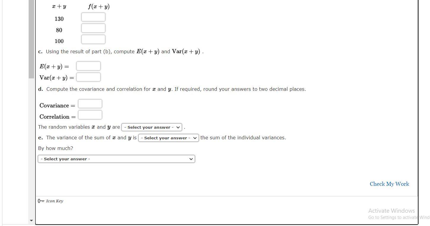 [Solved]: Given below is a bivariate distribution for the