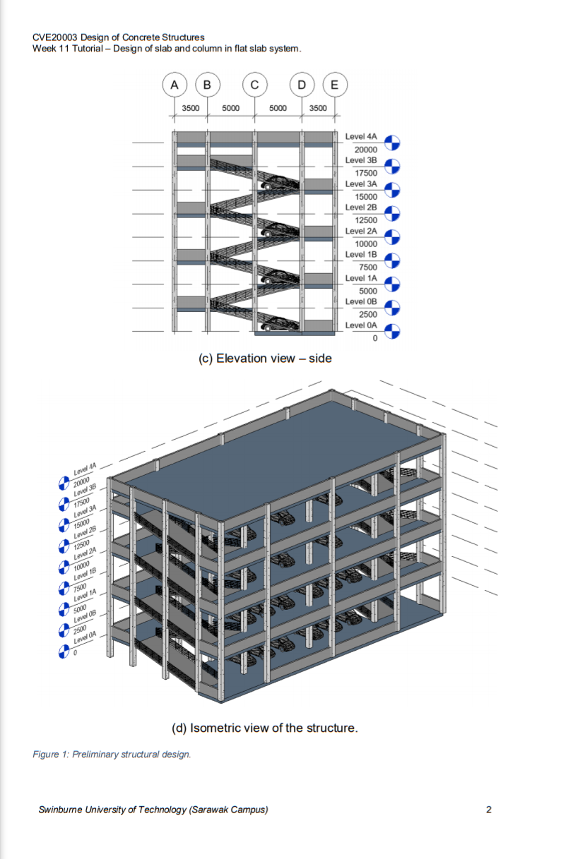 Isometric Design With Concrete Column Structural Detail TUTORIAL: