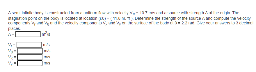 Solved A semi-infinite body is constructed from a uniform | Chegg.com