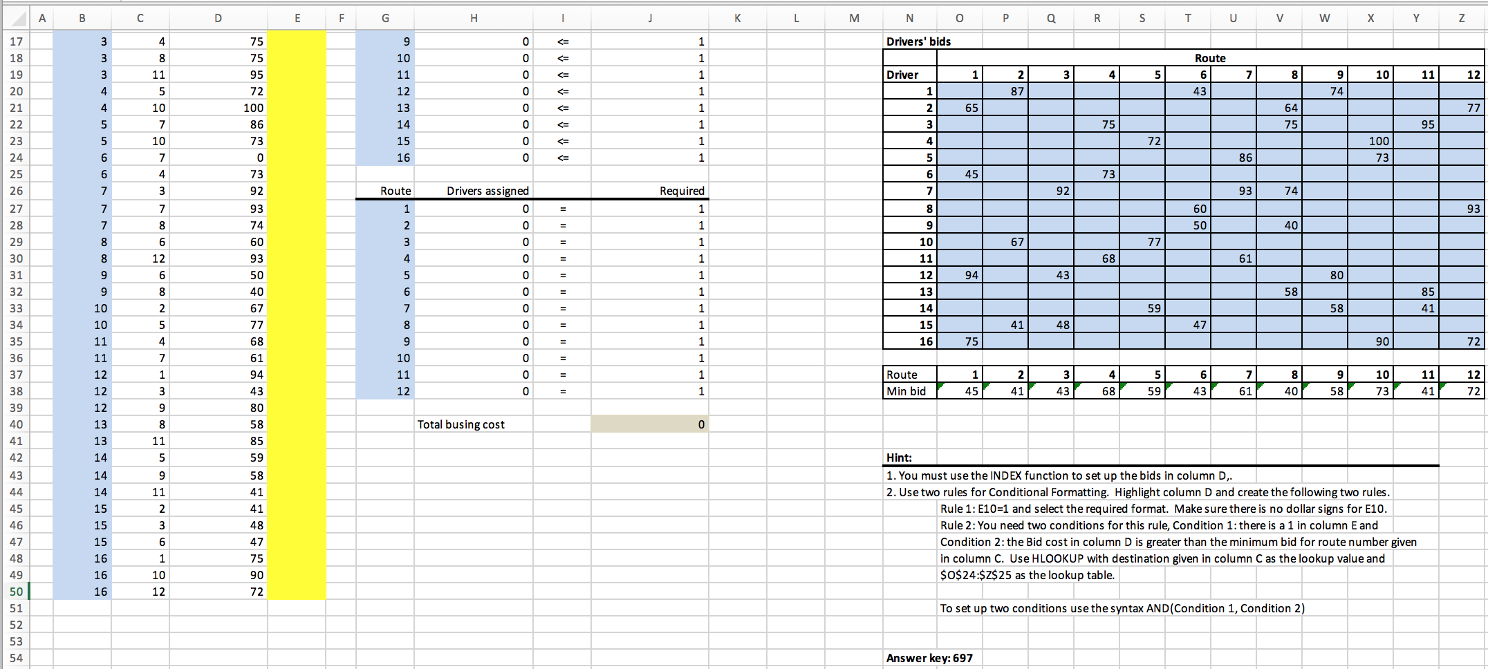45. A school system has 16 bus drivers that must | Chegg.com