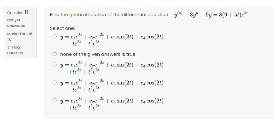 Solved Which of the following sets is a fundamental set of | Chegg.com