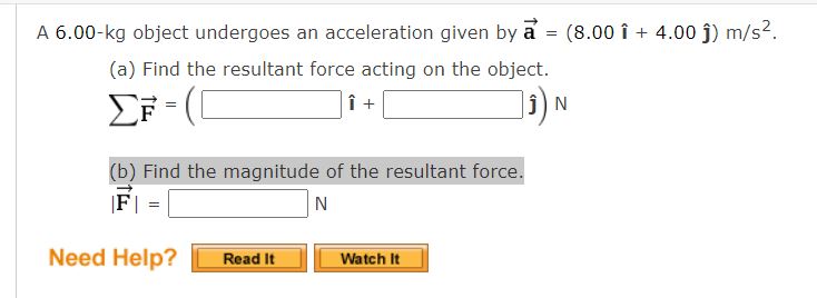 Solved A 6 00 Kg Object Undergoes An Acceleration Given By A