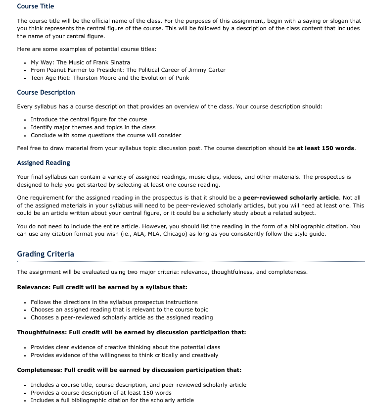 Solved Course Title The course title will be the official | Chegg.com