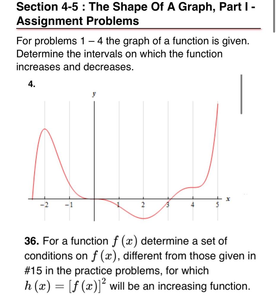 Solved Section 4-5: The Shape Of A Graph, Part I - | Chegg.com