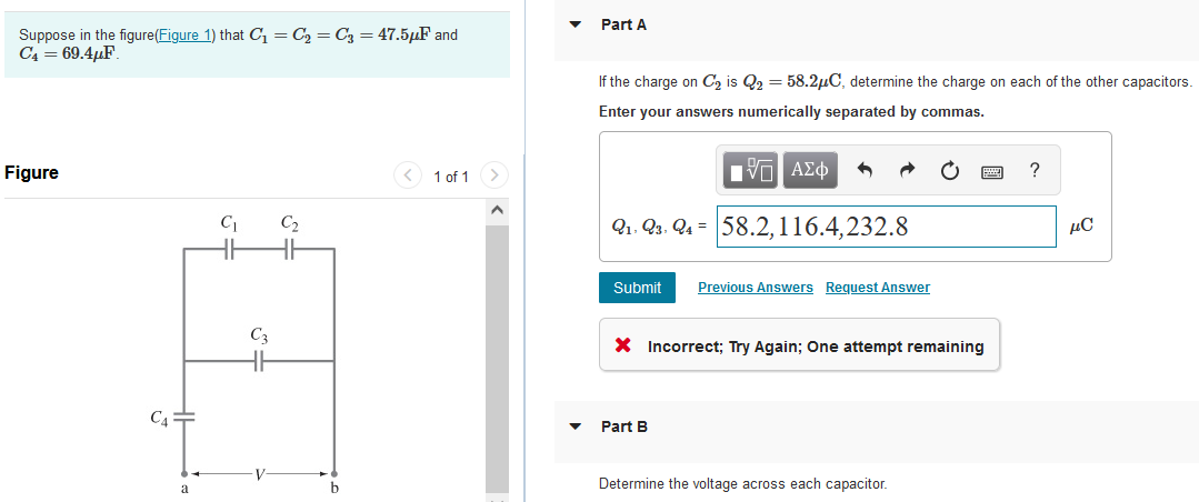 Solved Suppose in the figure that C1=C2=C3=47.5μF and Part A | Chegg.com