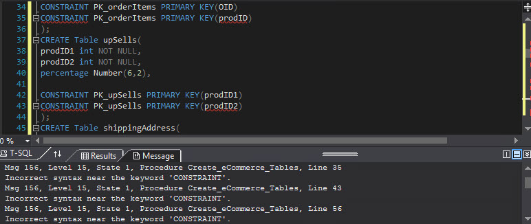 Solved CONSTRAINT PK-order!tems PRIMARY KEY(OID) 35 E | Chegg.com