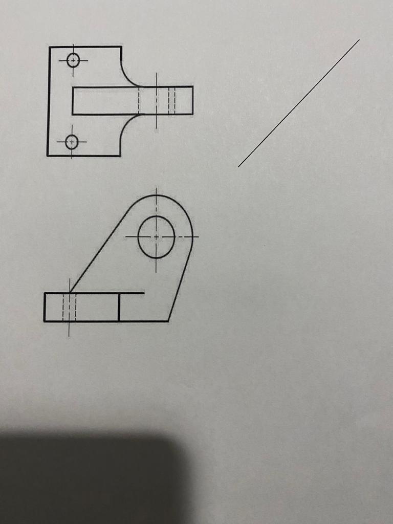 Solved Given the top and front views, add the right side | Chegg.com