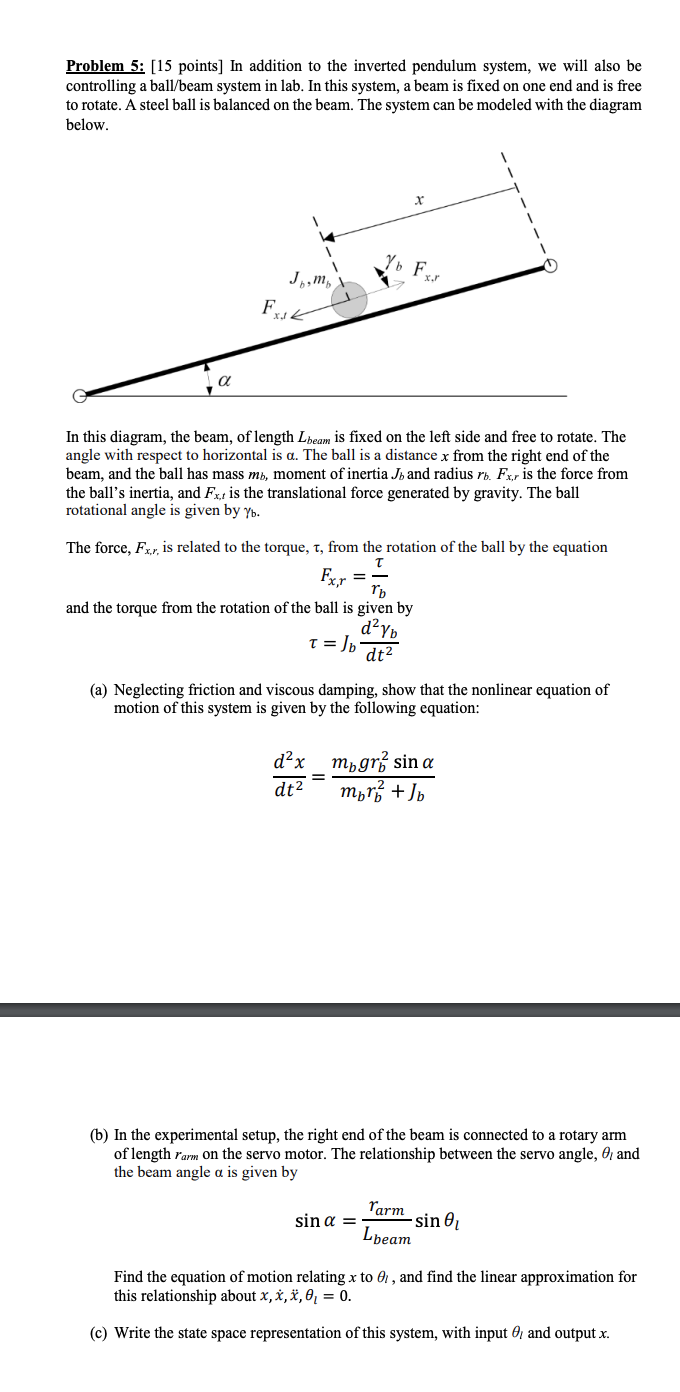 Problem 5: [15 points] In addition to the inverted | Chegg.com